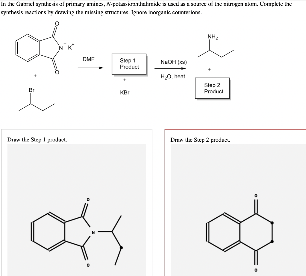Solved In the Gabriel synthesis of primary amines, | Chegg.com