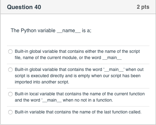 Solved Given the partial script below; select the correct | Chegg.com