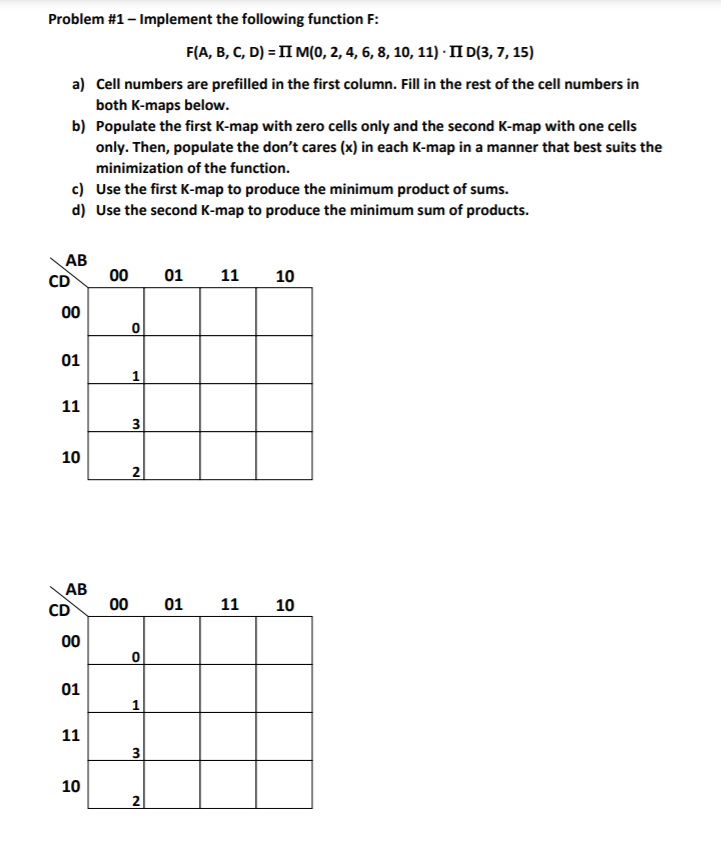 Solved Problem #1 - Implement the following function F: F(A, | Chegg.com