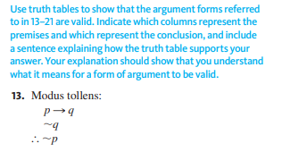 Solved Use truth tables to show that the argument forms | Chegg.com