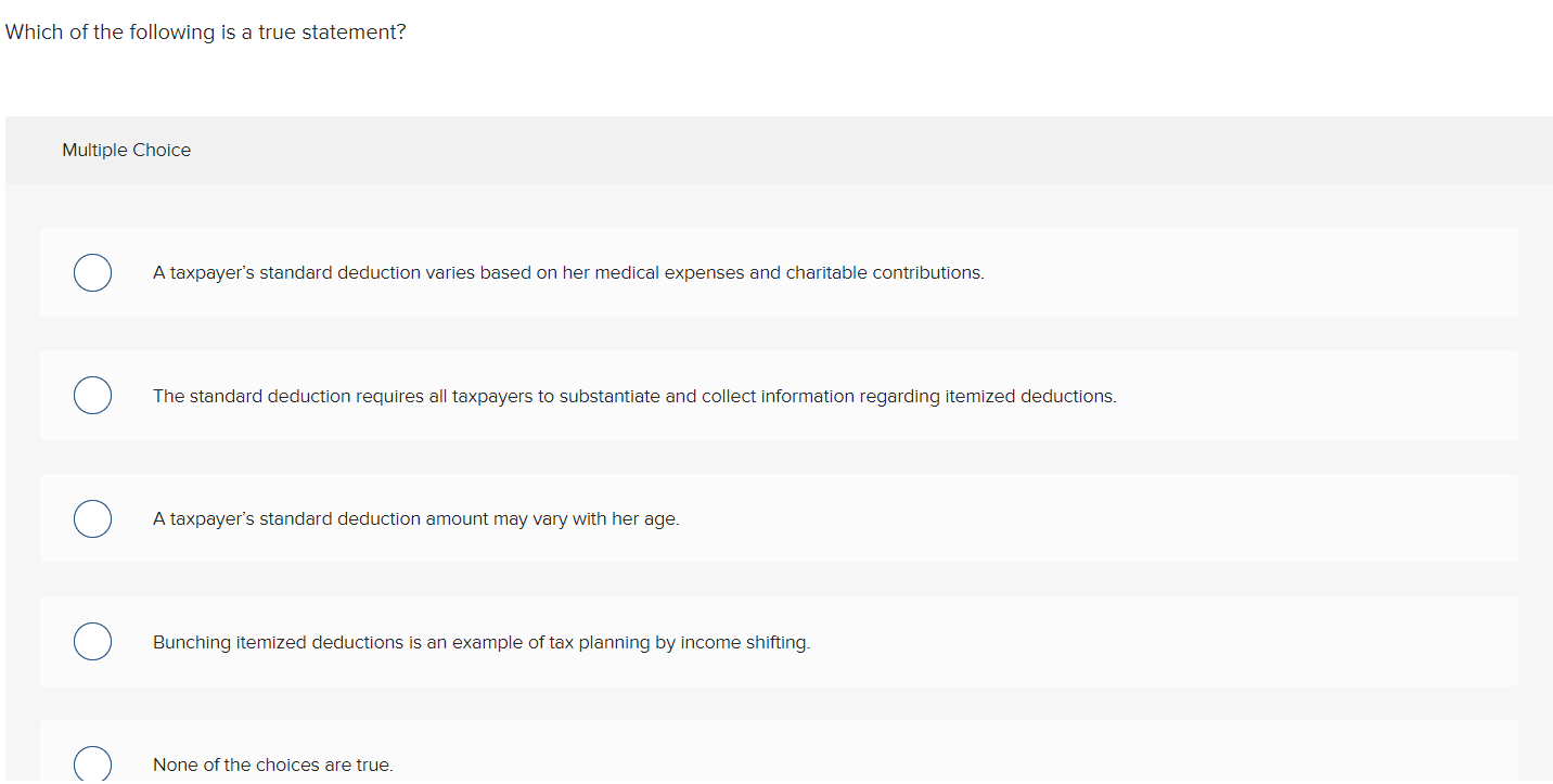 Solved Which of the following is a true statement? Multiple | Chegg.com