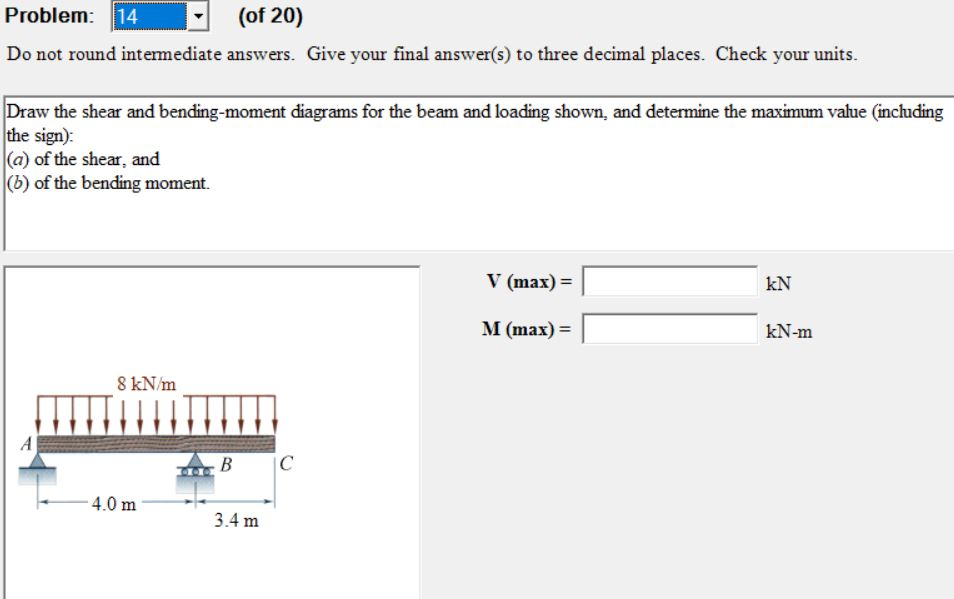 Solved Problem: 14(of 20) Do not round intermediate answers. | Chegg.com