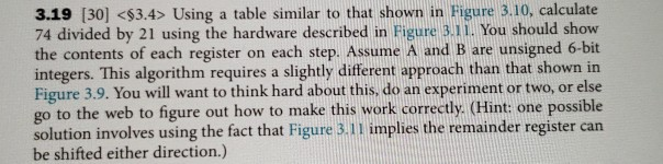 3.19 (30) Using a table similar to that shown | Chegg.com