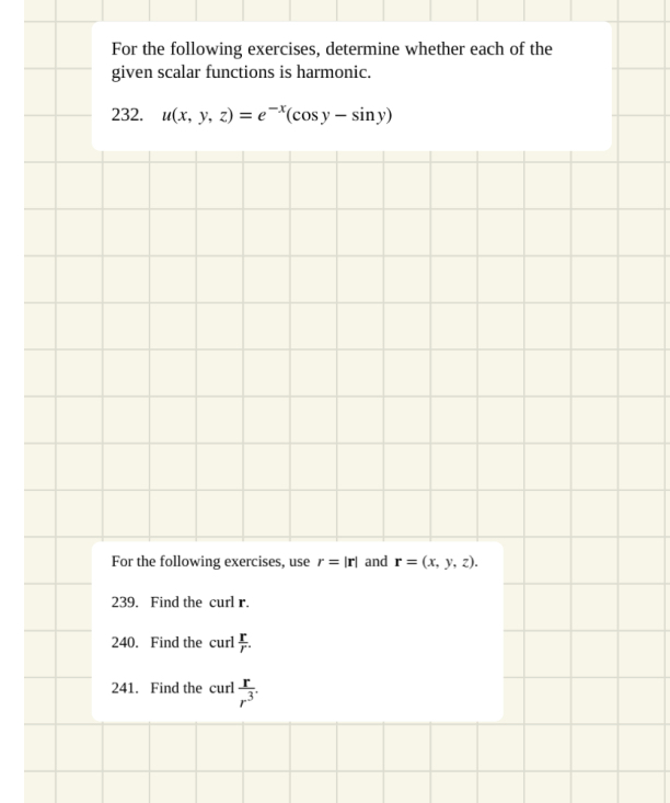 Solved For the following exercises, determine whether each | Chegg.com