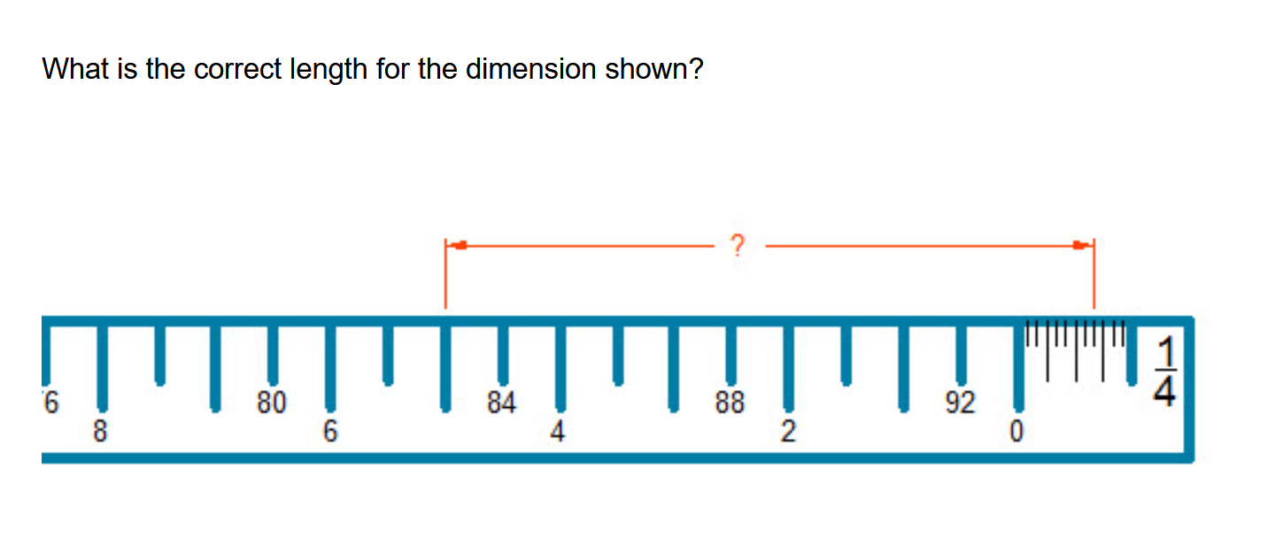 Solved What is the correct length for the dimension shown? ? | Chegg.com