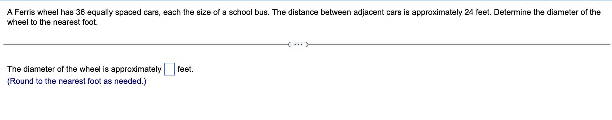 Solved A Ferris wheel has 36 equally spaced cars, each the | Chegg.com