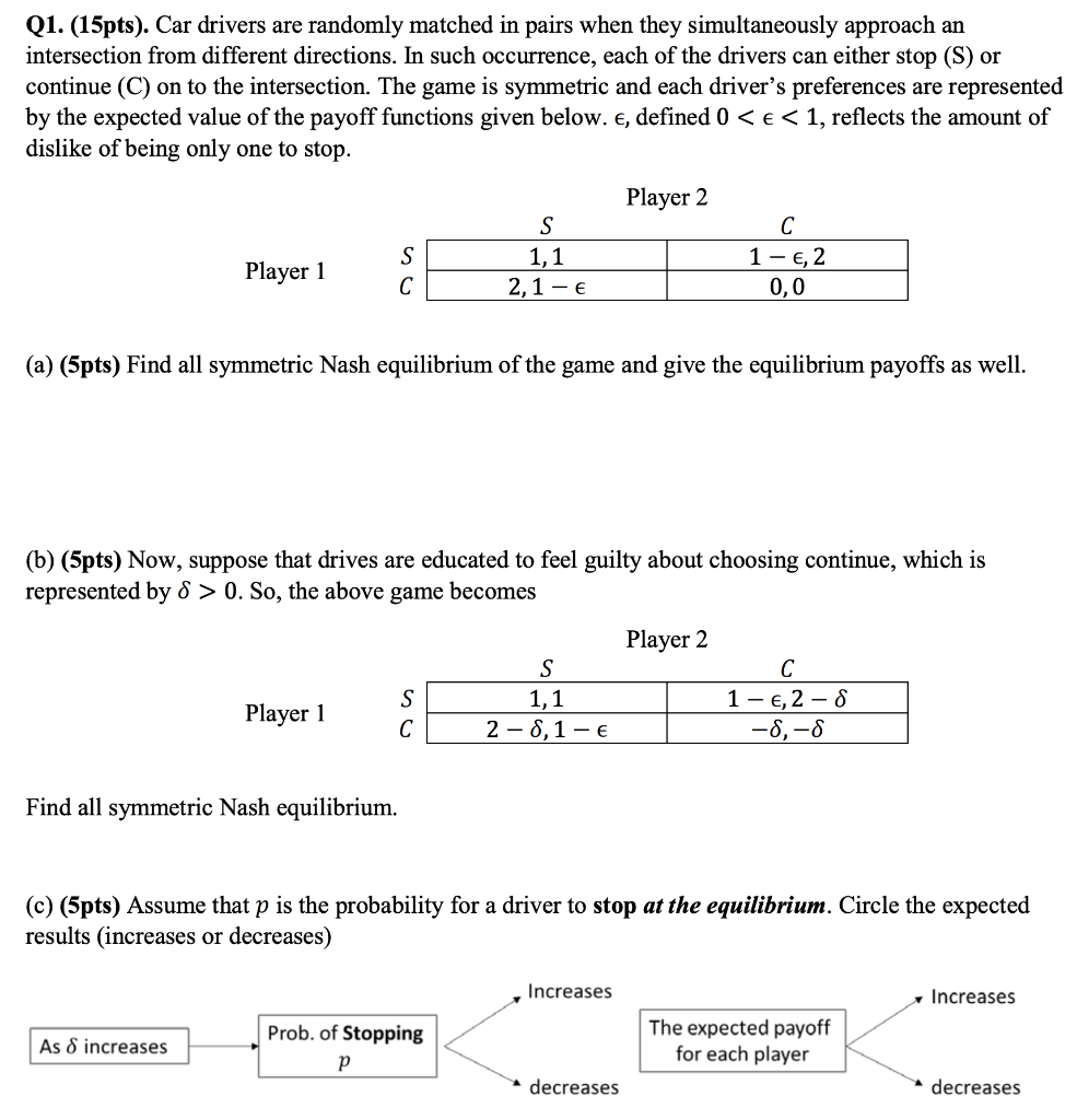 Solved Q1. (15pts). Car drivers are randomly matched in | Chegg.com