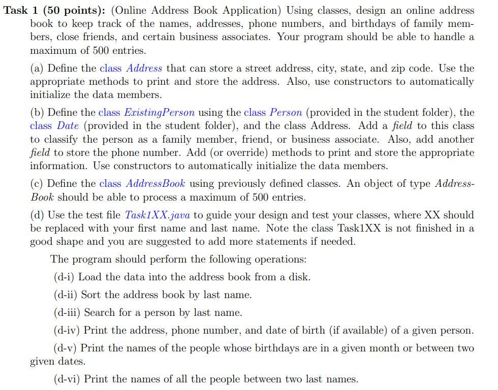 Solved Given java files: (3 files) // 1. Date.java | Chegg.com