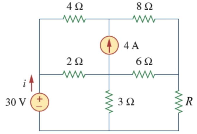 Solved In the circuit given below, R = 5 Ω. Find the current | Chegg.com
