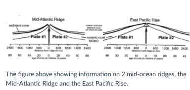 Solved The Mid-Atlantic Ridge and the East Pacific Rise are | Chegg.com