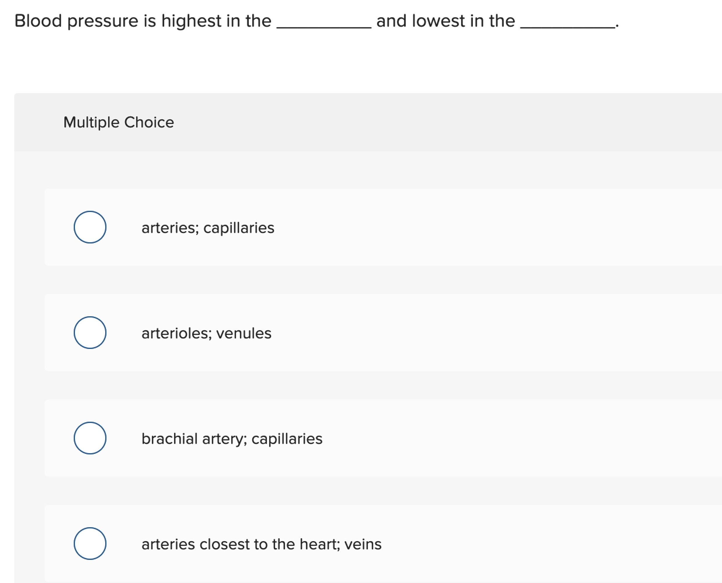 Solved Answer the followin Anatomy question | Chegg.com