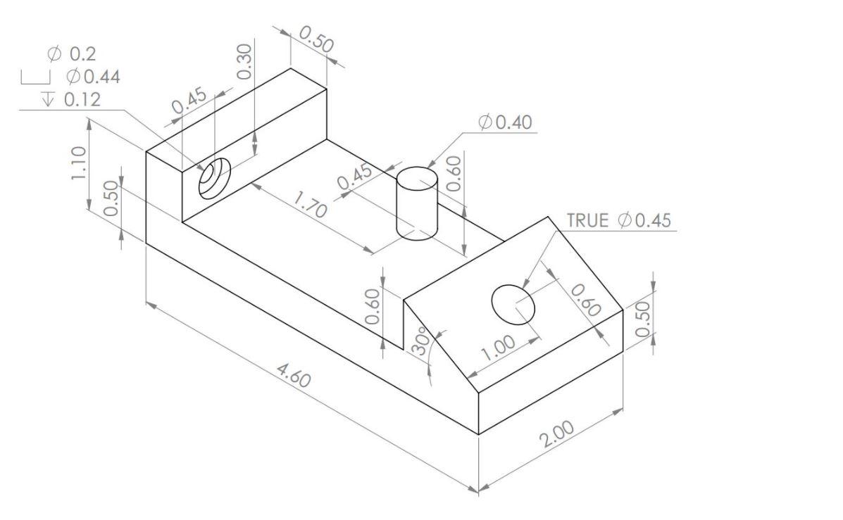 Solved Draw the top view. (20 pts) Substitute the front view | Chegg.com