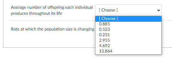 Solved Below is a life table for a fictitious population of | Chegg.com
