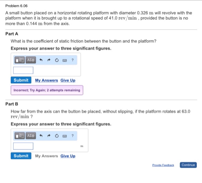 Solved Problem 6.06 A small button placed on a horizontal | Chegg.com