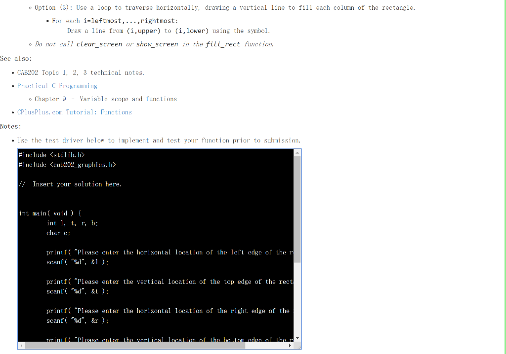 Solved Requirements: Complete the implementation of the | Chegg.com