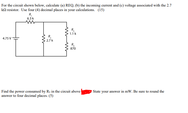Solved For the circuit shown below, calculate (a) REQ, (b) | Chegg.com