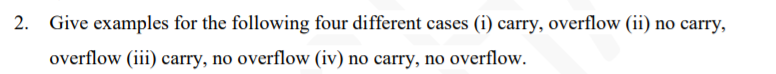 Solved 2. Give examples for the following four different | Chegg.com