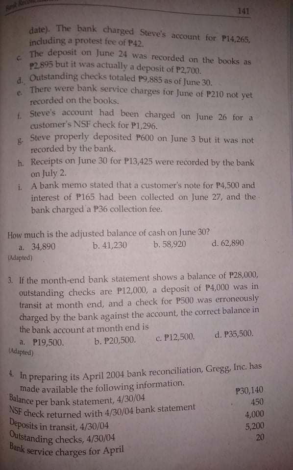 PROBLEM 4: MULTIPLE CHOICE - COMPUTATIONAL 1. In | Chegg.com