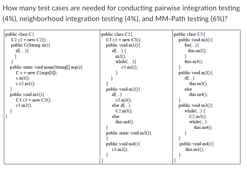 How many test cases are needed for conducting | Chegg.com