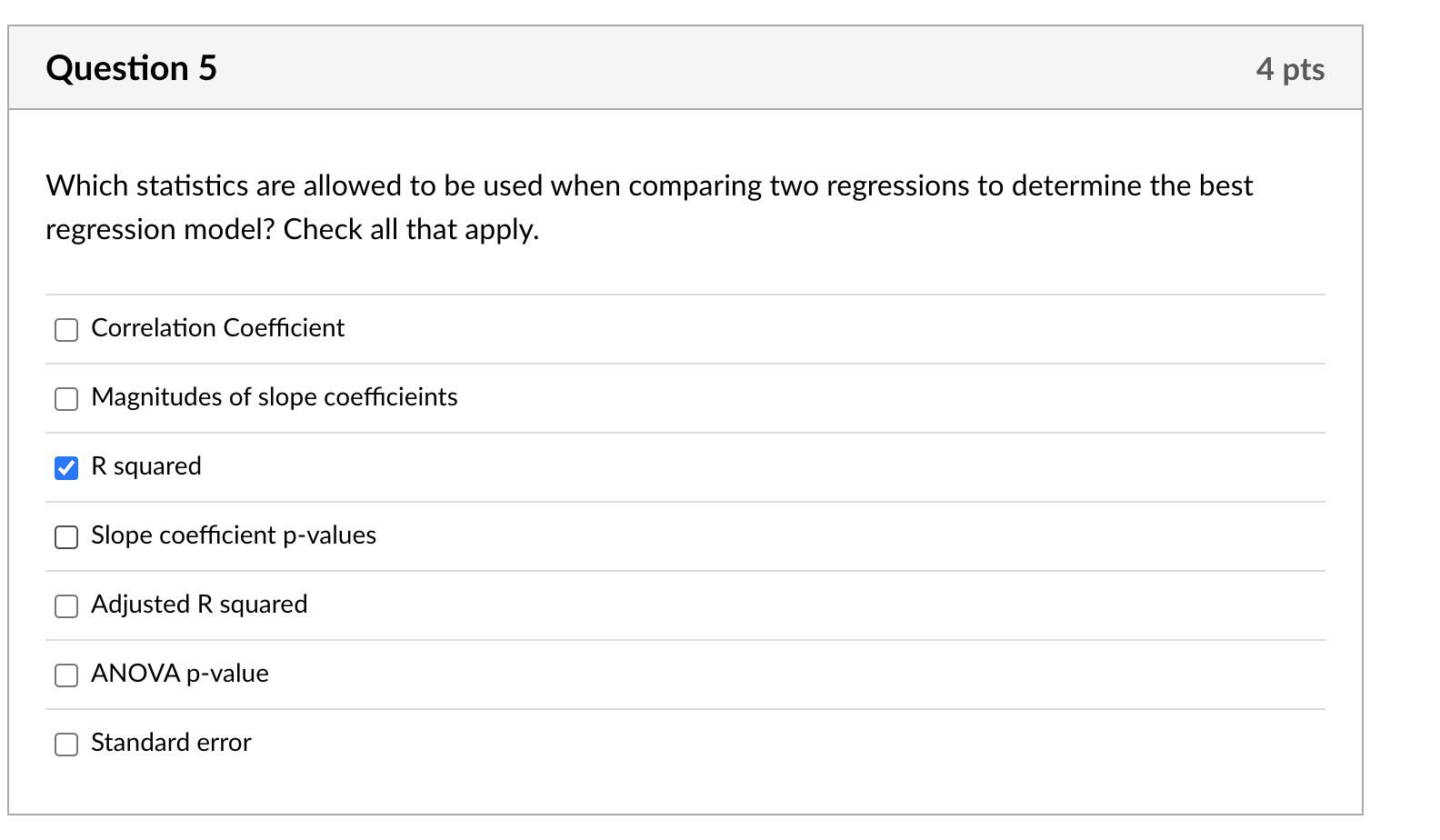 Solved Which statistics are allowed to be used when | Chegg.com