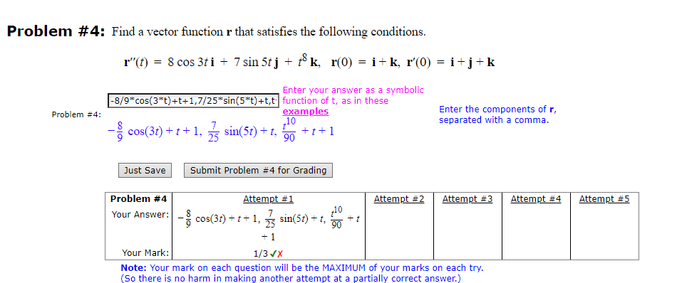 Solved Problem #4: Find a vector function r ﻿that satisfies | Chegg.com