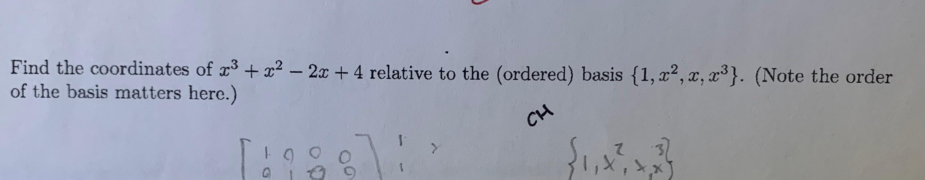 Solved Linear transformation and coordinates. Solve a and b | Chegg.com