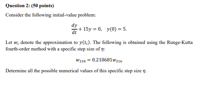 Solved Please use Runge-Kutta fourth-order method with a | Chegg.com