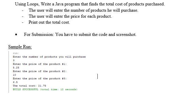 Solved Using Loops Write A Java Program That Finds The 1028