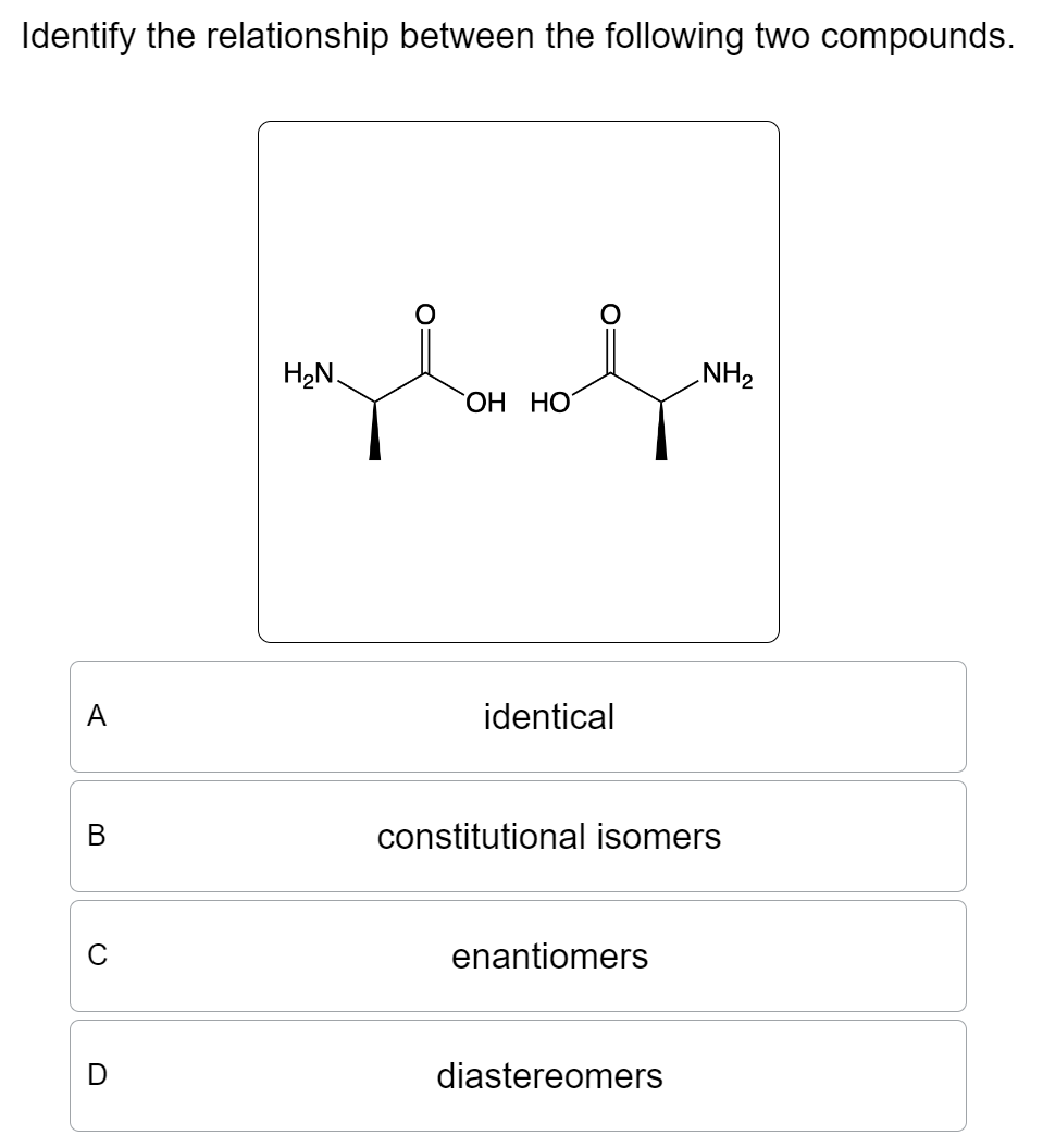 Solved Identify the relationship between the following two | Chegg.com