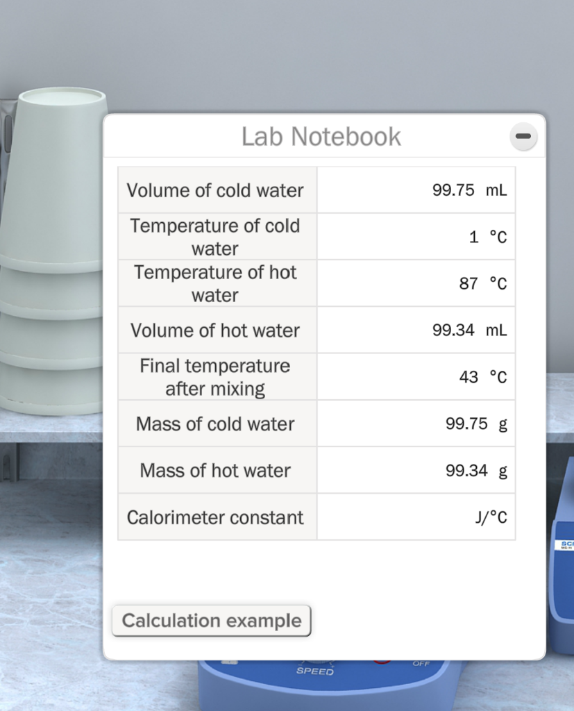 Solved How DO i find the calorimeter constant with this | Chegg.com