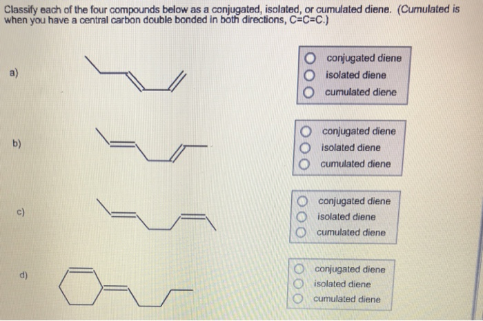 Solved Classify each of the four compounds below as a | Chegg.com