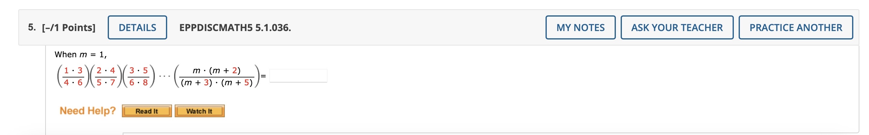 Solved /1 Points] EPPDISCMATH5 5.1.013. Find an explicit | Chegg.com