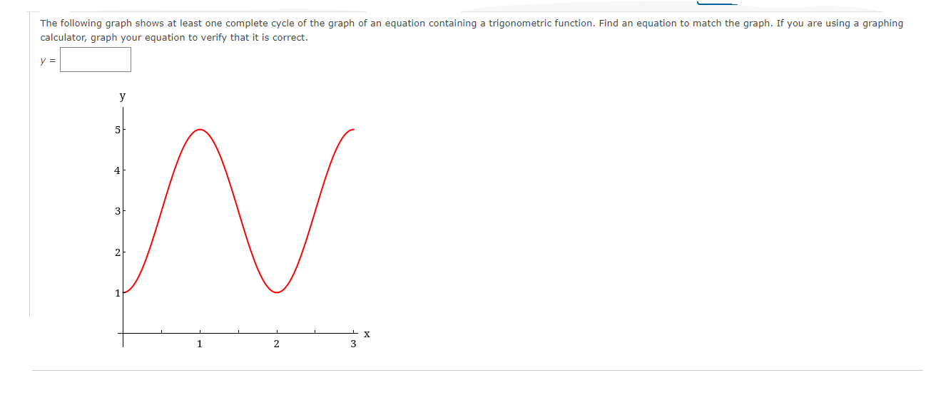 Solved The following graph shows at least one complete cycle | Chegg.com