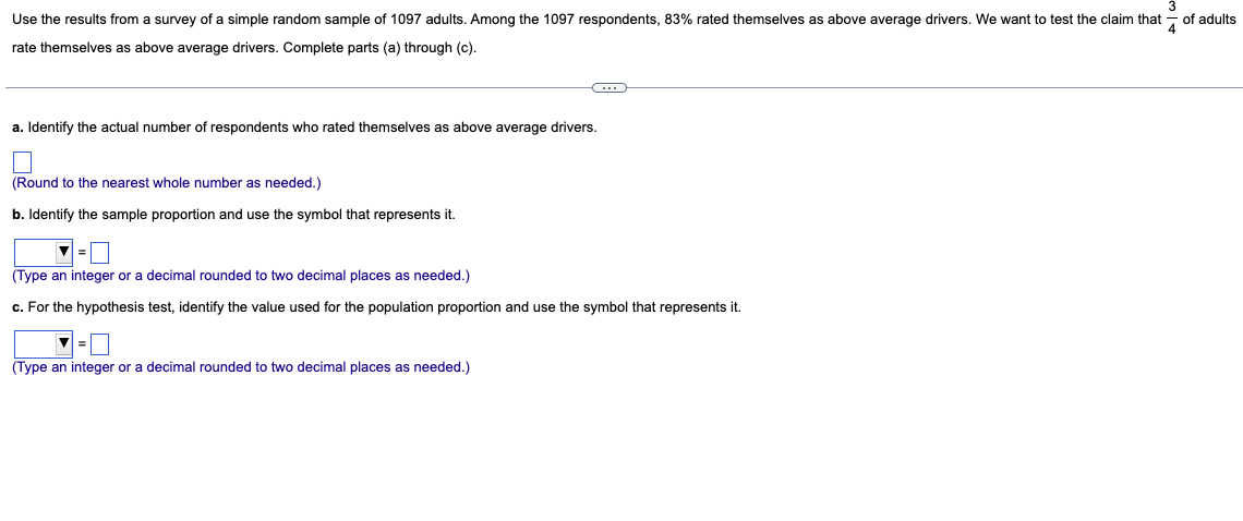 Solved Use the results from a survey of a simple random | Chegg.com