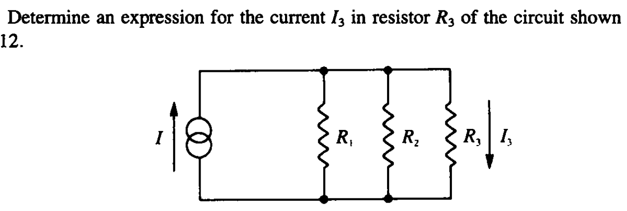 Solved Determine an expression for the current I3 in | Chegg.com