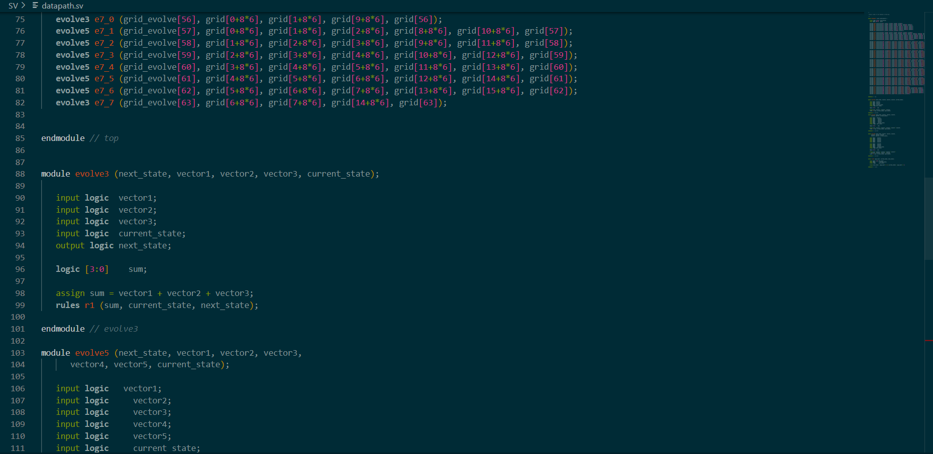 Solved System VerilogThis is for Conway's Game of Life. It | Chegg.com