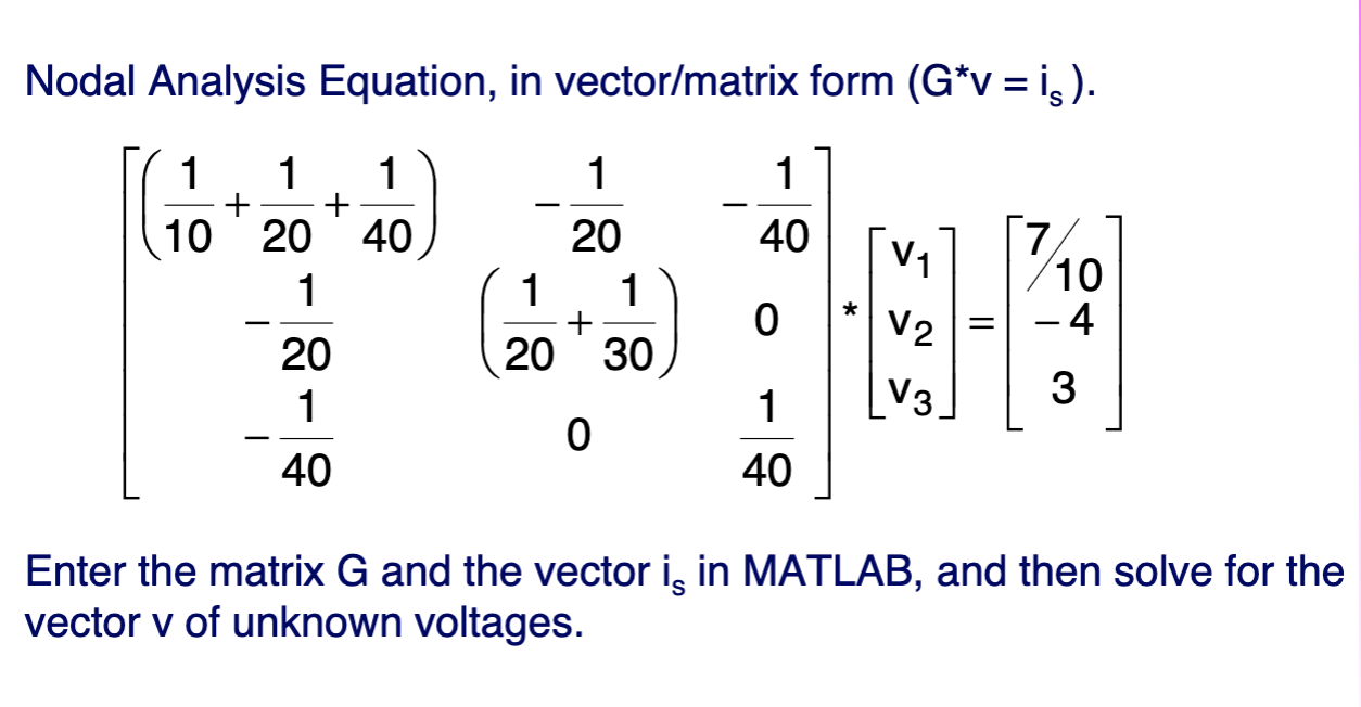 Solved Example 2 Find the conductance matrix and the system | Chegg.com