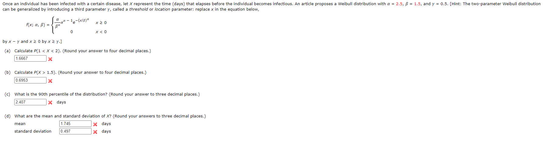 Solved can be generalized by introducing a third parameter | Chegg.com