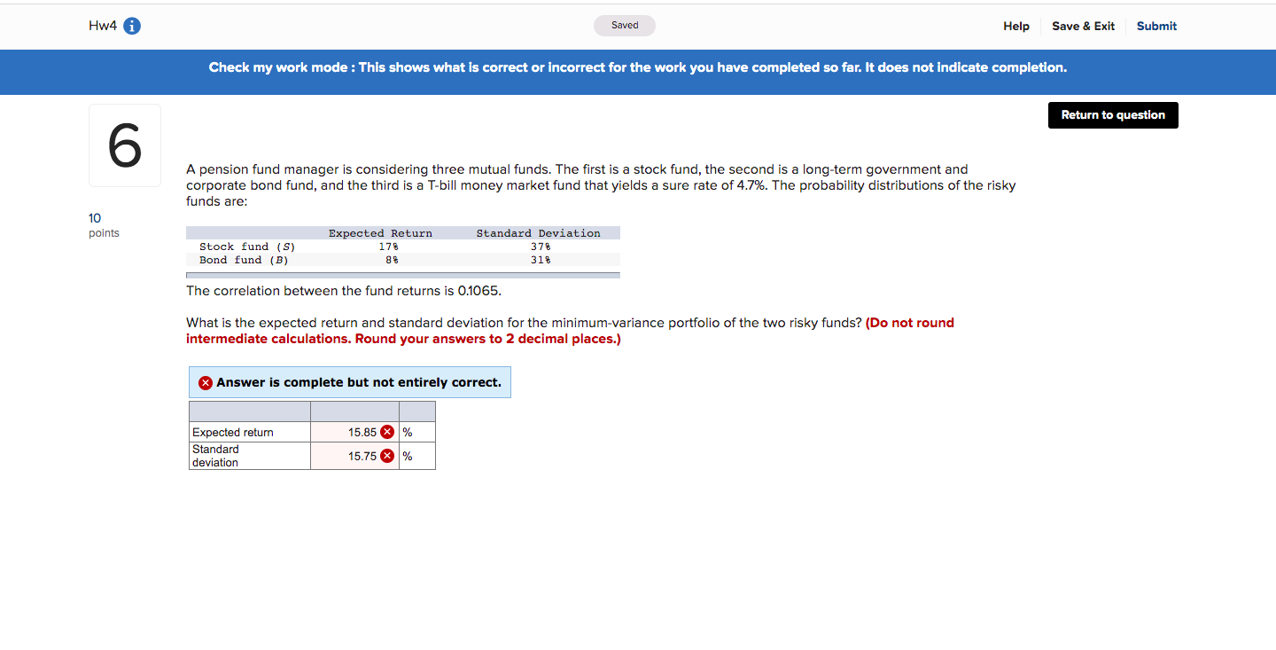 Solved Hw4 Saved Help Save & Exit Submit Check my work mode | Chegg.com