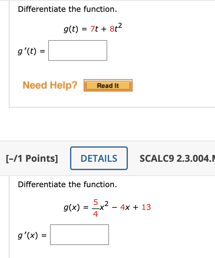 Solved Differentiate the function after first rewriting the | Chegg.com