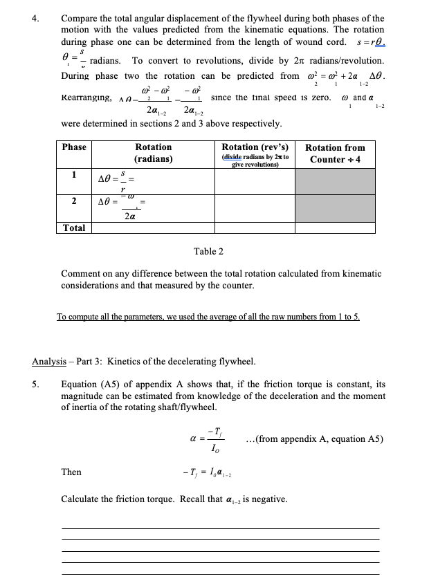 Solved Concepts Studied Fixed axis rotation of machine | Chegg.com