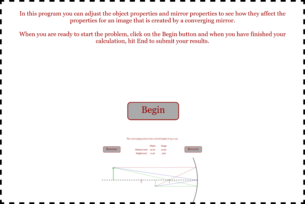 Solved The converging mirror has a focal length of 25.0 cm. | Chegg.com
