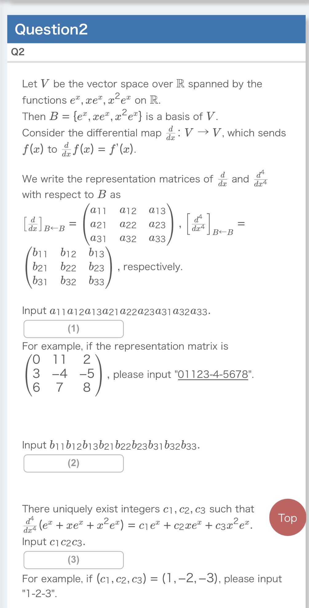 Solved Let V be the vector space over R spanned by the | Chegg.com
