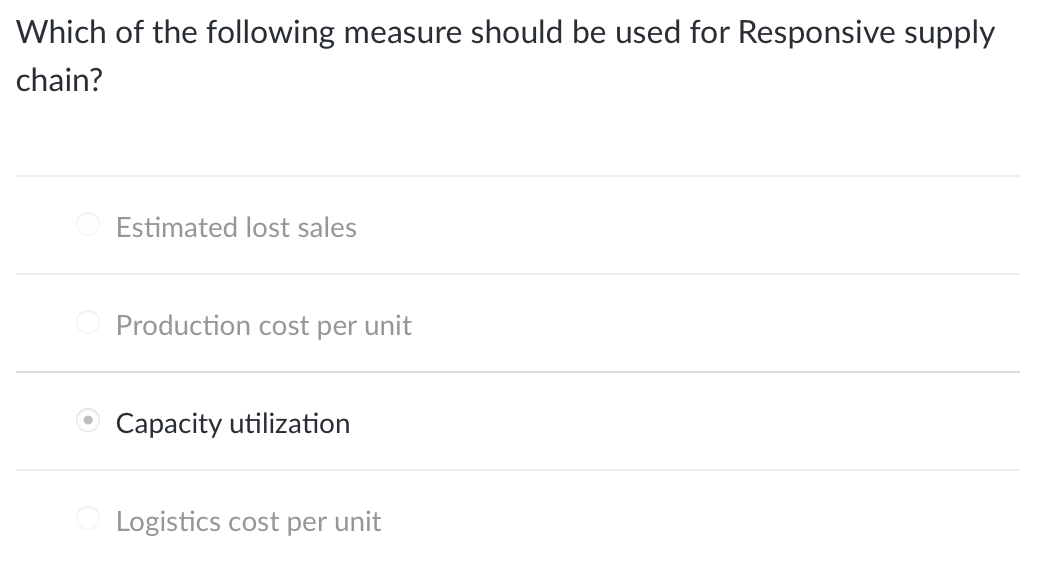 Solved Which of the following measure should be used for | Chegg.com