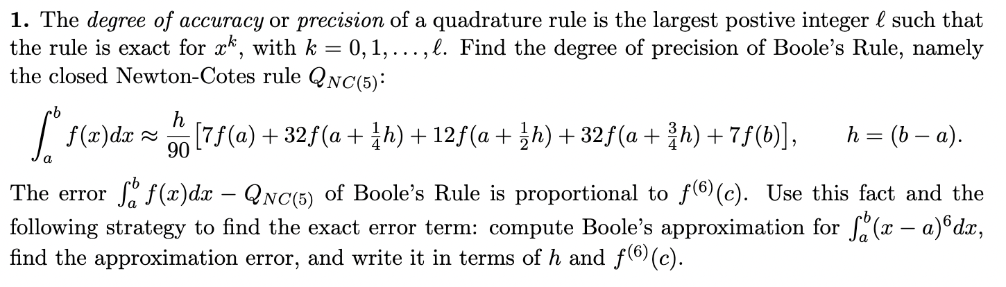 1. The degree of accuracy or precision of a | Chegg.com