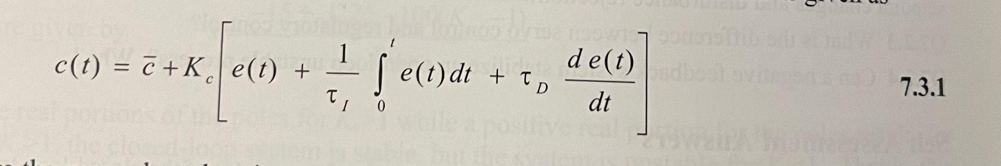 Solved P7.3.2** Write the position form of the PID algorithm | Chegg.com