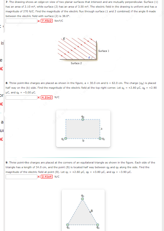 Solved 7. The drawing shows an edge-on view of two planar | Chegg.com
