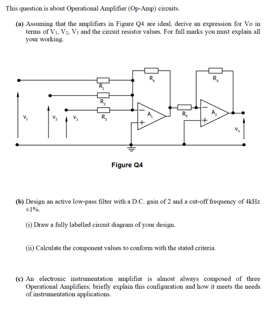 Solved This question is about Operational Amplifier (Op-Amp) | Chegg.com