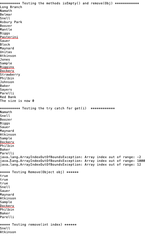 Solved Please write the ArrayList code so that the driver | Chegg.com