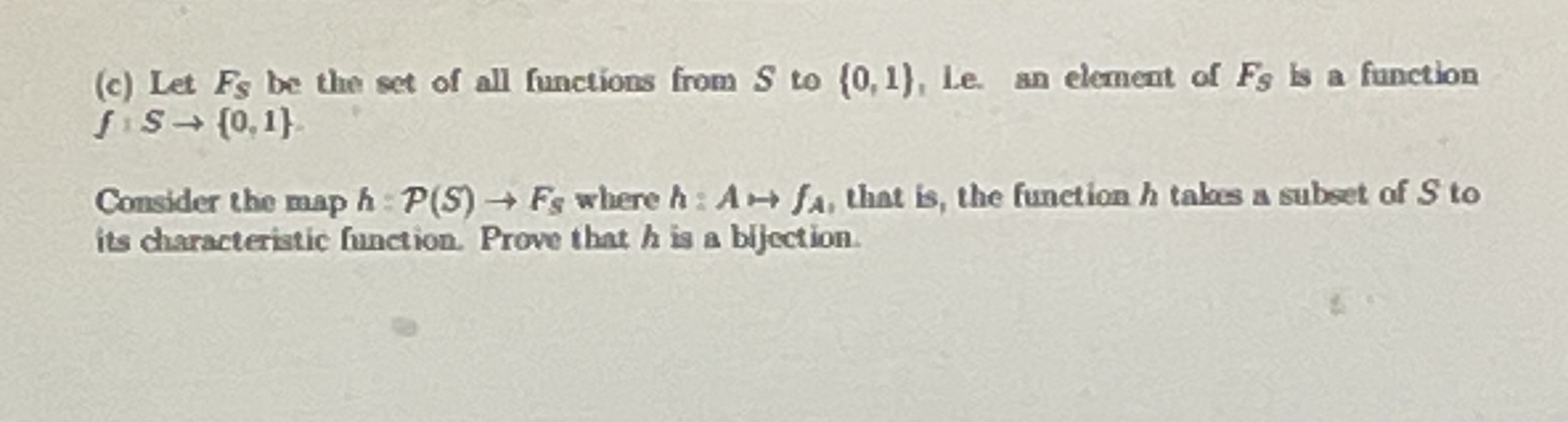 Solved Suppose S is a set and A is a subset of S DEFINITION | Chegg.com